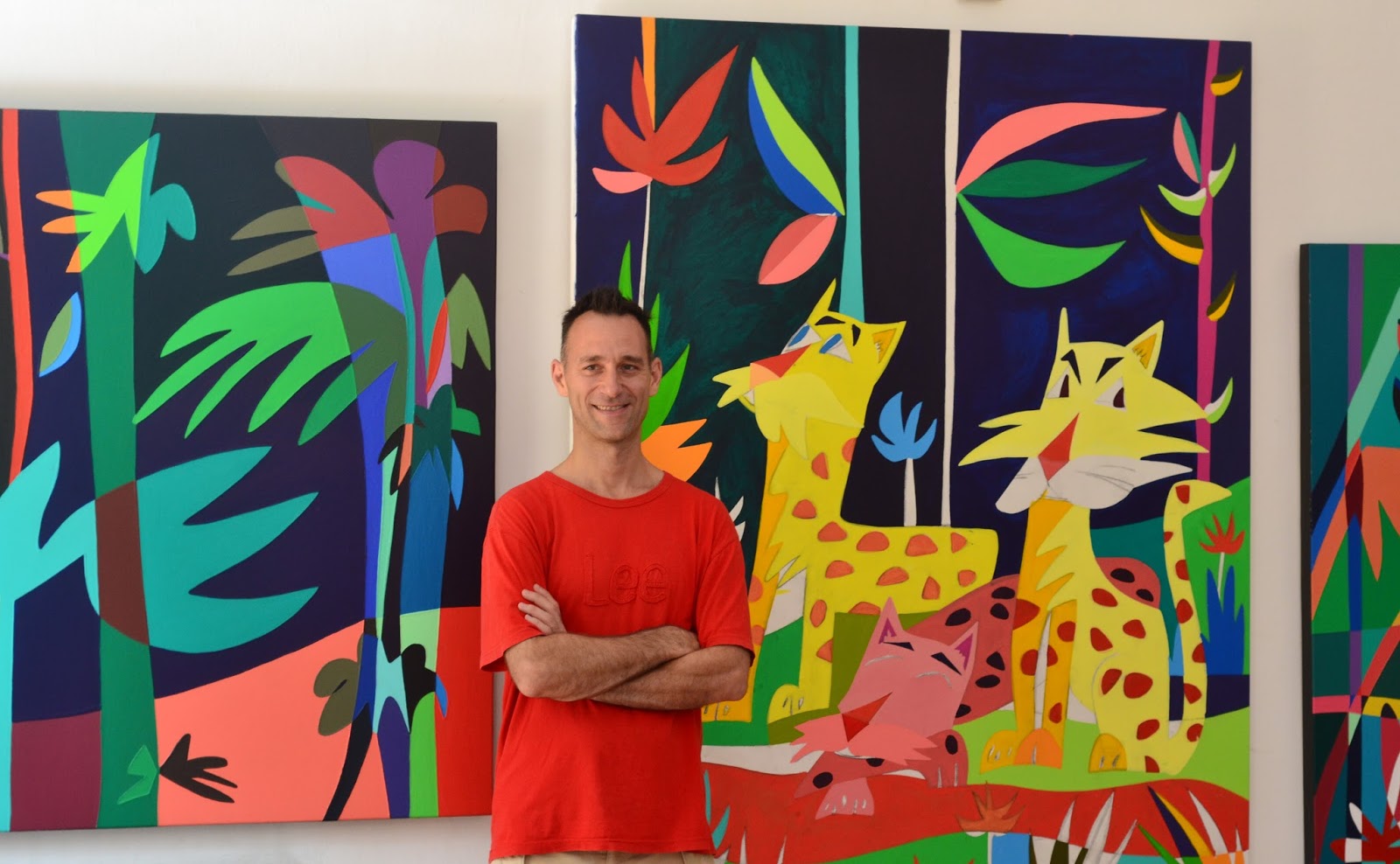 Muestra de Arte Ambiental con la presencia del artista plástico Gonzalo