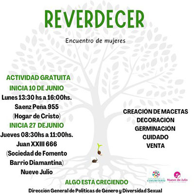 “Reverdecer”, nuevo espacio para mujeres | Diario Tiempo Digital - 9 de